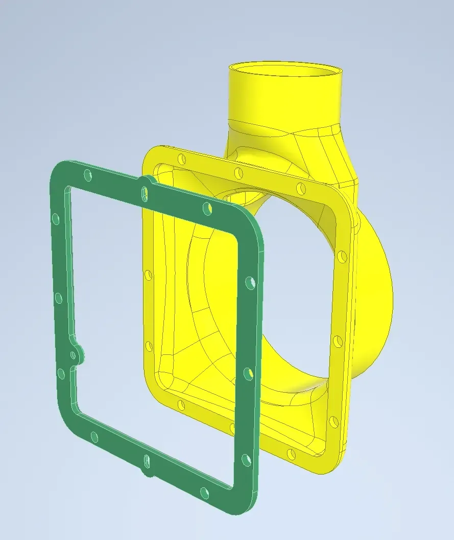 P1S rear 100/50mm dual exhaust port with limit switch by 马马耶夫MakerWorld ...