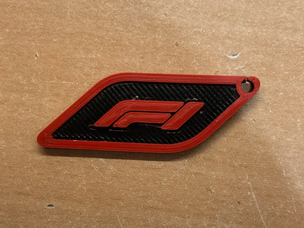 F1 Logo Keychain - Free 3D Print Model - MakerWorld