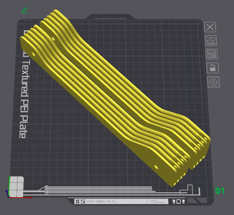 Bambu A1 Mini Build Plate holder with eject button - Free 3D Print ...