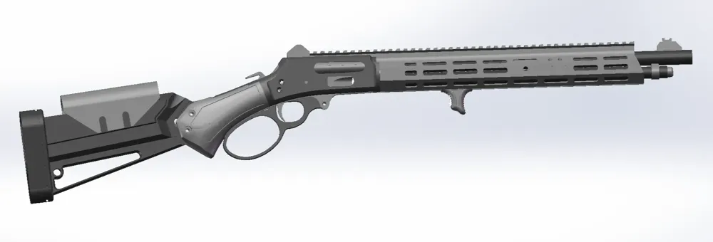 Marlin Lever Action Rifle Tactical Rail by user_2080246987 MakerWorld ...