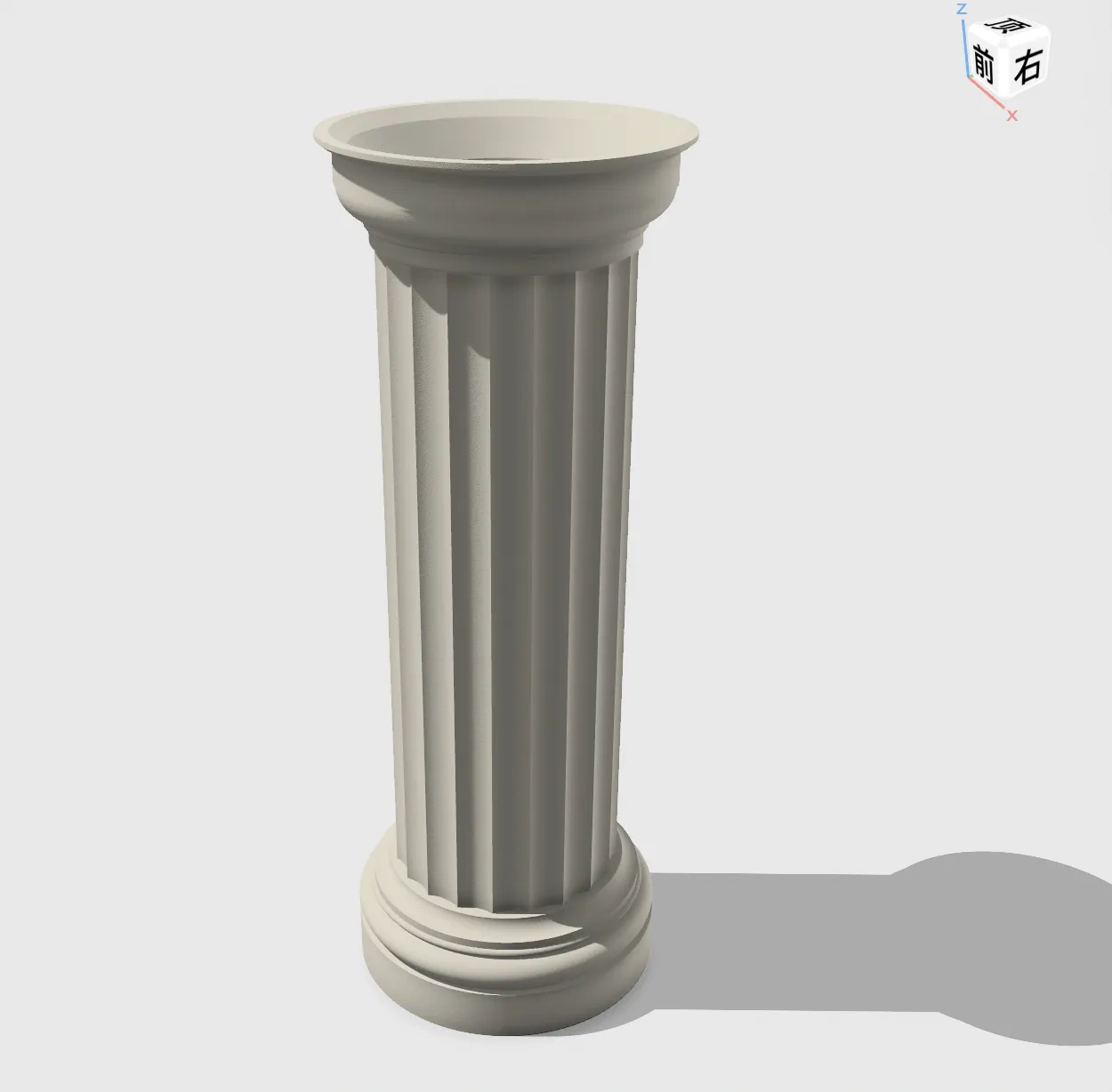 Classic Roman column-shaped vase (Greek Doric style) by wbxyz - MakerWorld