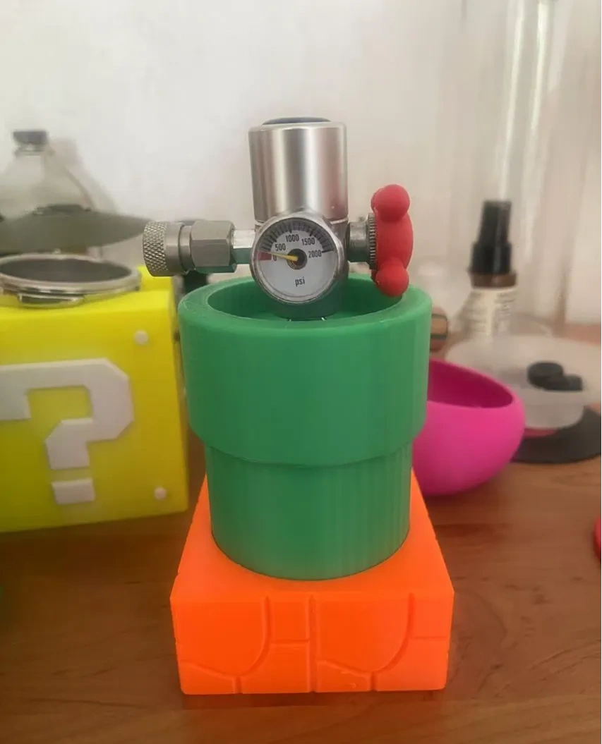 Mario 16g CO2 Air Tank Storage Rack by wangchen0329 - MakerWorld