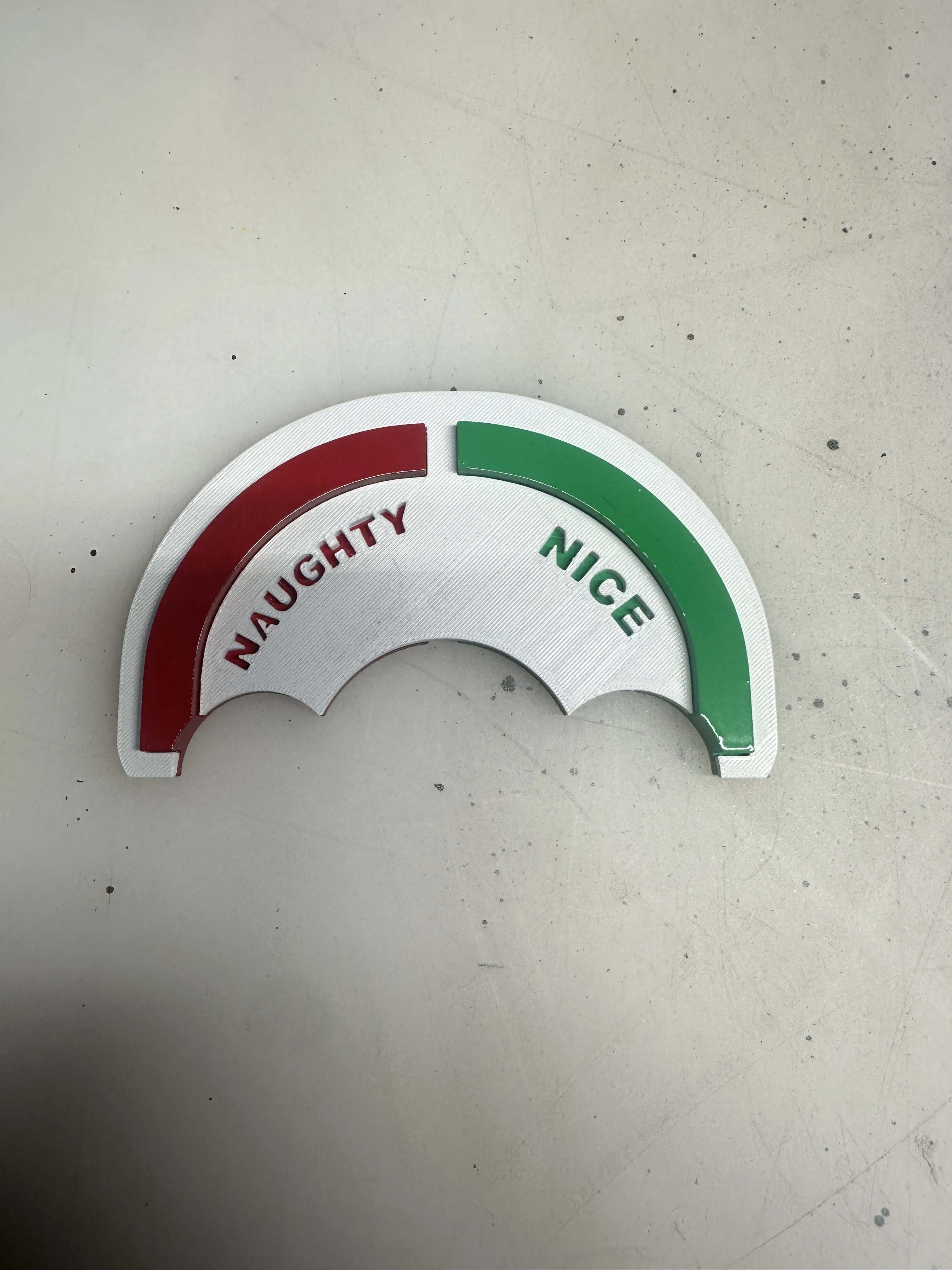 Santa's Naughty or Nice Meter - NO AMS - Free 3D Print Model - MakerWorld