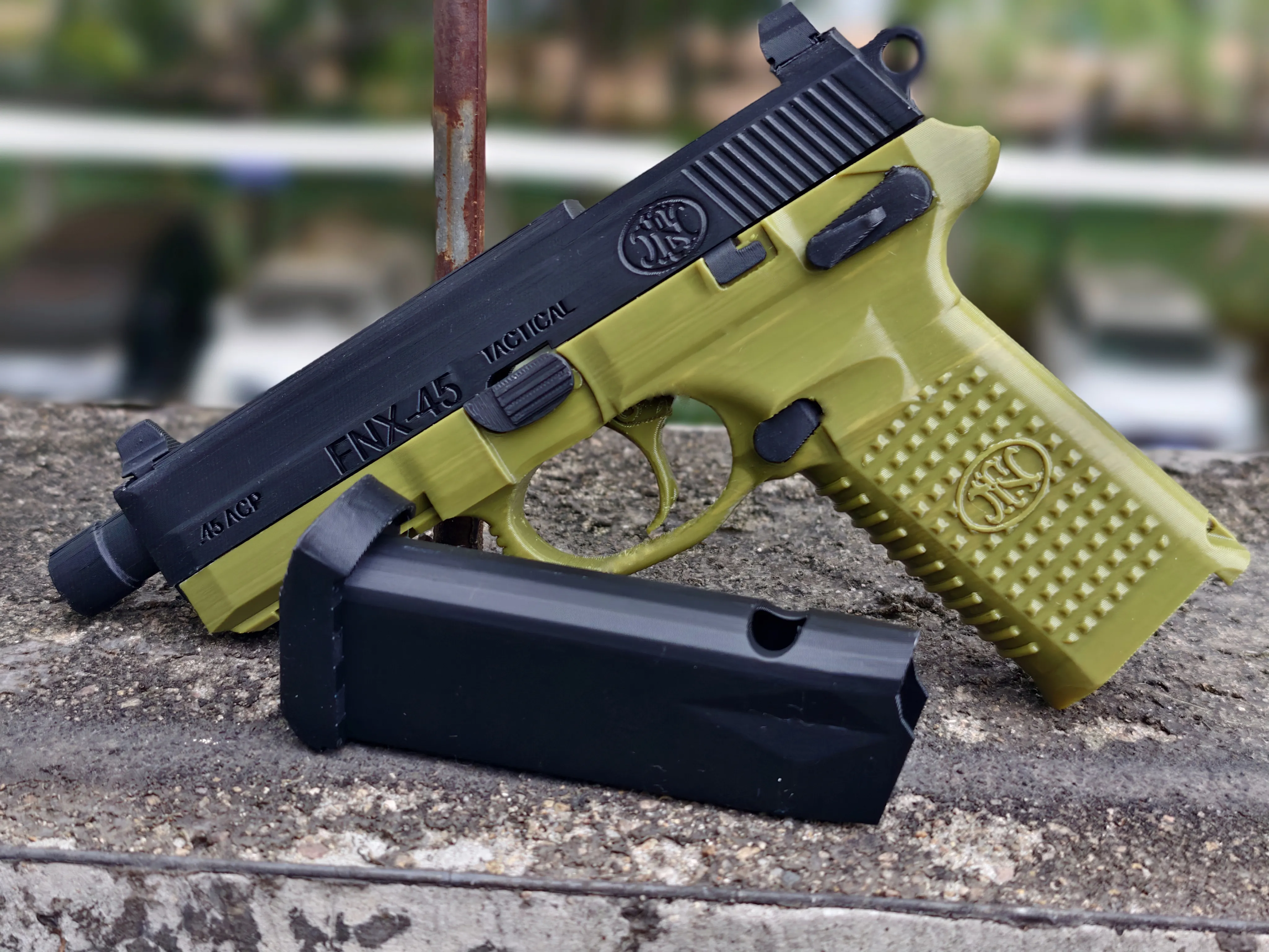FN FNX Tactical Pistol toy model（Provide stp file） by 补补觉去 MakerWorld ...