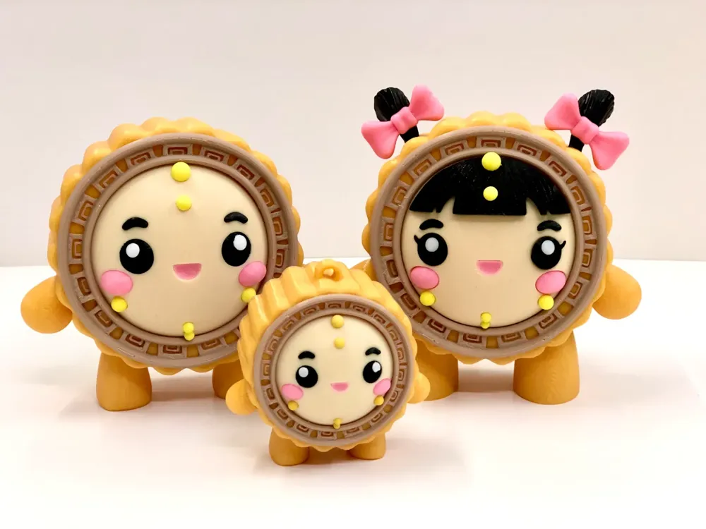Q-cute cartoon mooncake boy, no AMS required for multi-color printing ...