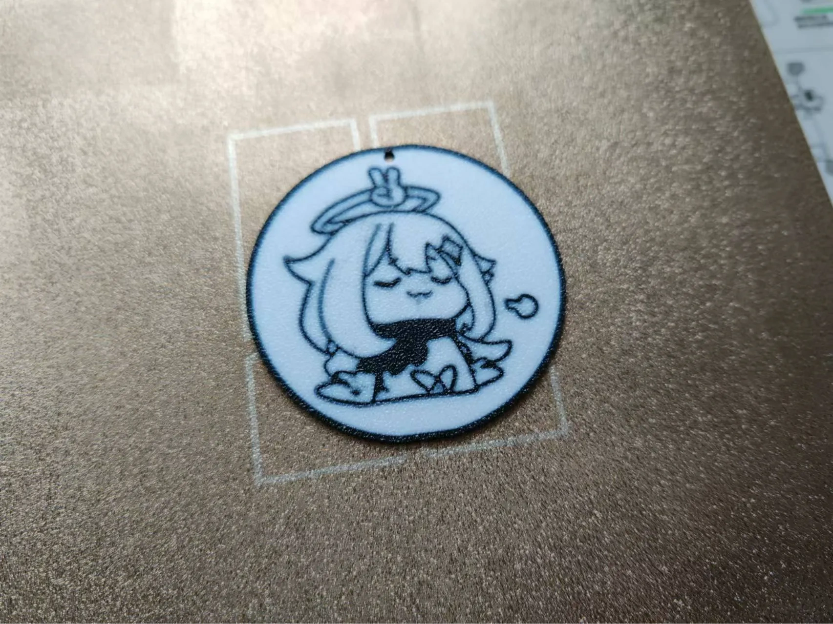 Genshin Impact Paimon Emoji Keychain by 木头人 - MakerWorld