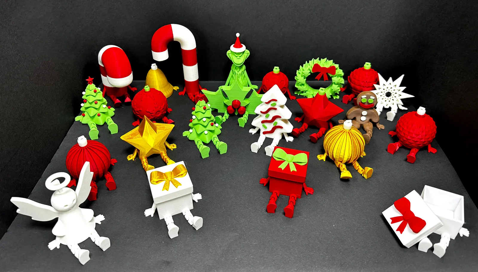 Articulated Christmas Candy Cane with legs, hands by Ireality - MakerWorld