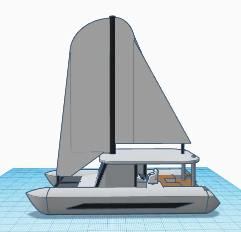 Catamaran Sailboat by katieswain MakerWorld: Download Free 3D Models