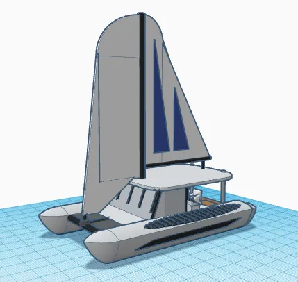 Catamaran Sailboat by katieswain MakerWorld: Download Free 3D Models