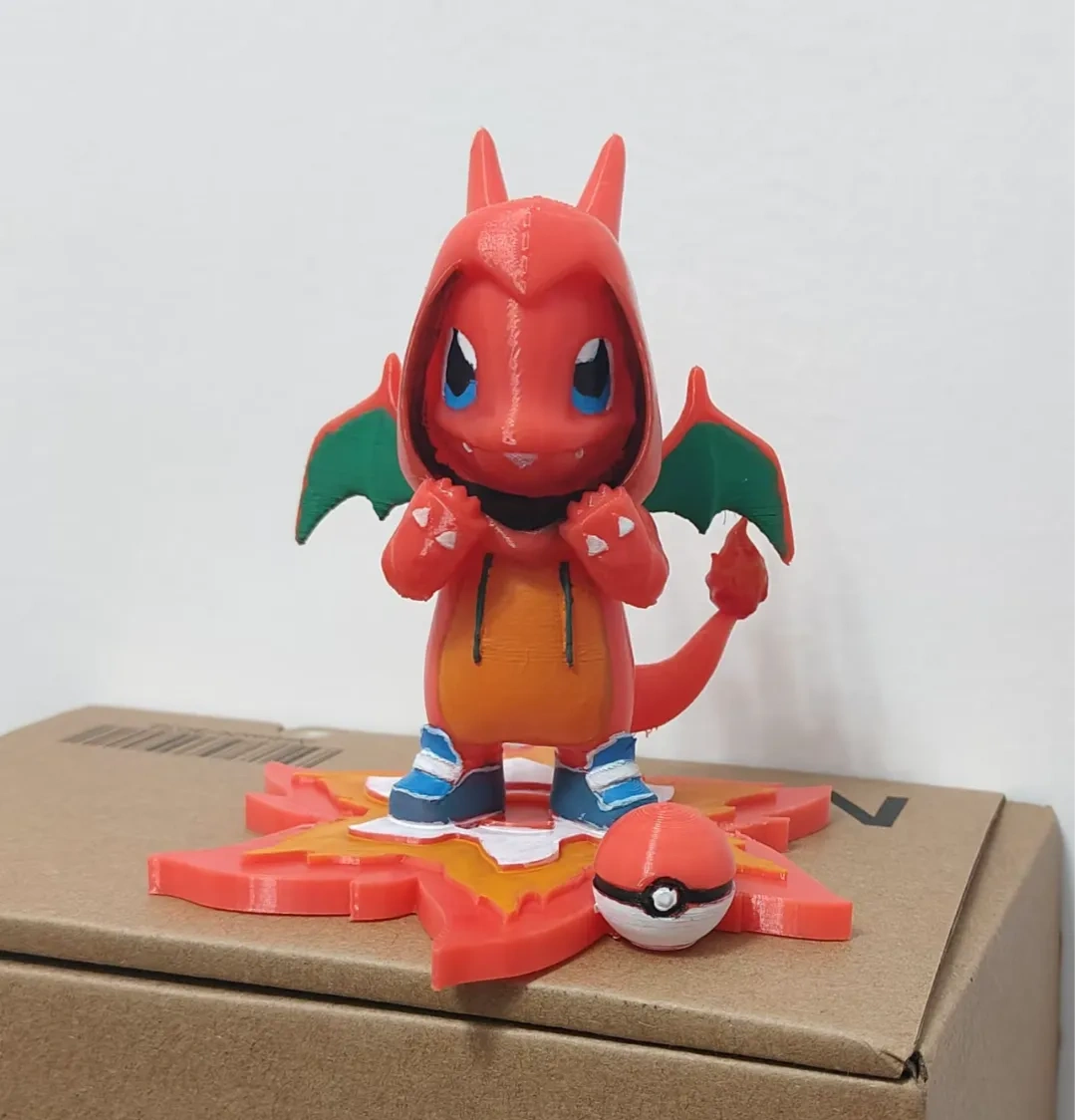 Charmander Charizard-shaped clothes by tiyuu的奇妙冒险 - MakerWorld