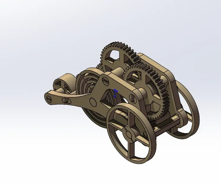 Fun Assembly—Three-Wheeled Clockwork Gear Car by user_1239455249 ...