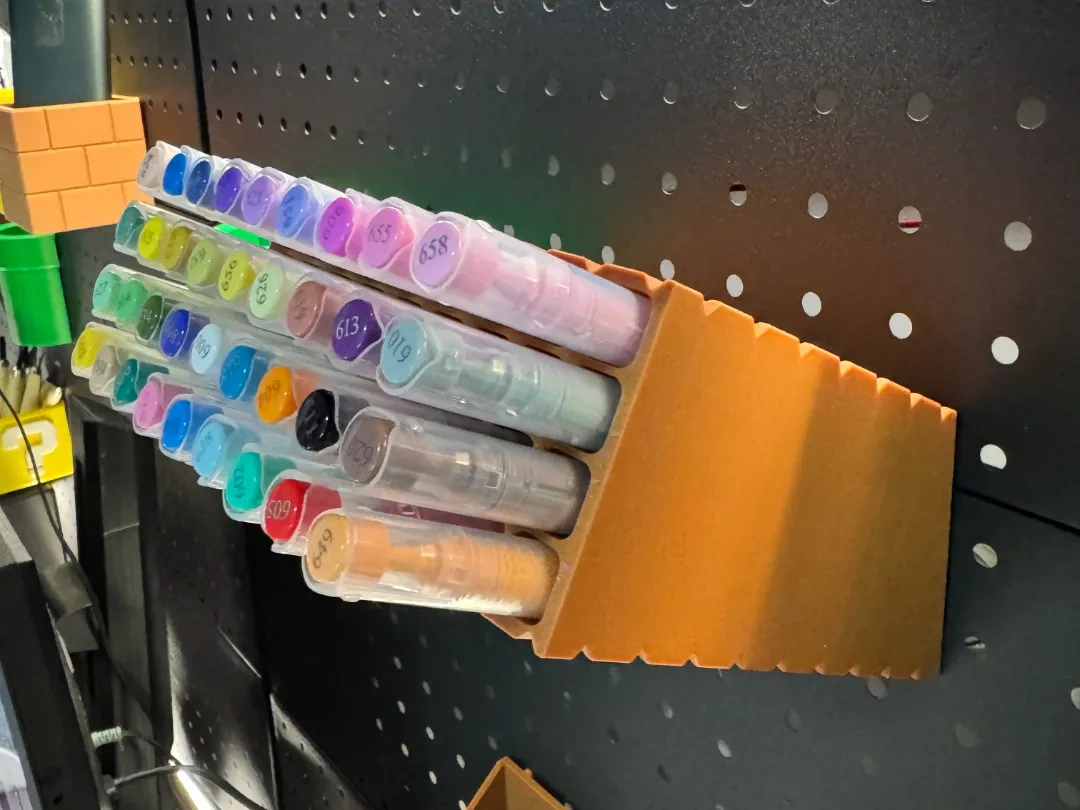 Pegboard Accessory - Marker Pen Holder by 漂漂一夜 - MakerWorld