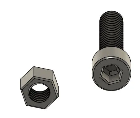 simple M8 screw and nut by adambrejniak - MakerWorld