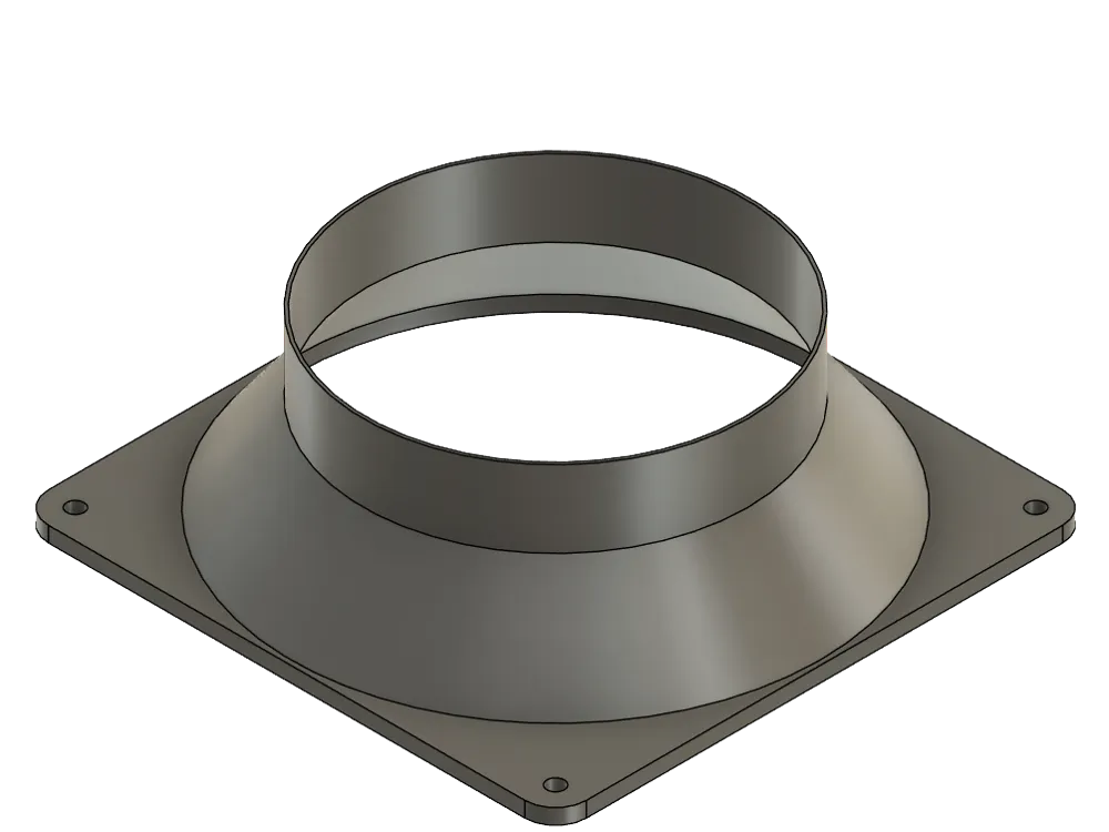 140mm fan to 100mm duct by Malmer - MakerWorld