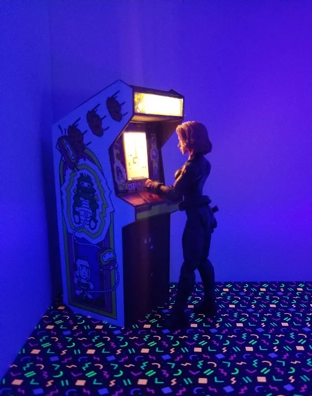 Dig Dug Arcade Machine Cabinet 1:16 Scale by EternalGnome - MakerWorld