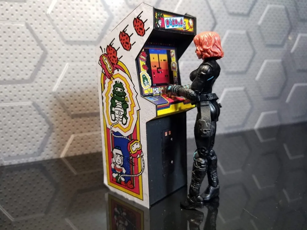 Dig Dug Arcade Machine Cabinet 1:16 Scale - Free 3D Print Model ...
