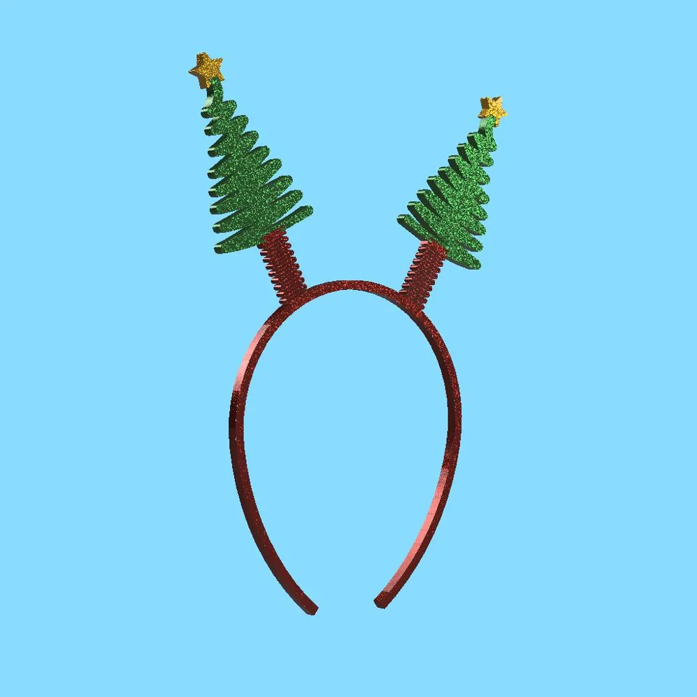 Christmastree headband - Free 3D Print Model - MakerWorld