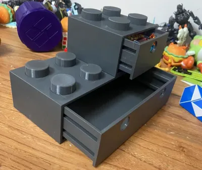 Lego storage drawers (combinable) two sizes by 埃菲万 MakerWorld: Download ...