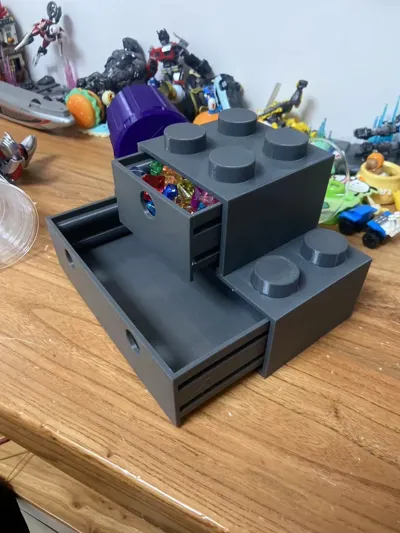 Lego storage drawers (combinable) two sizes - Free 3D Print Model ...