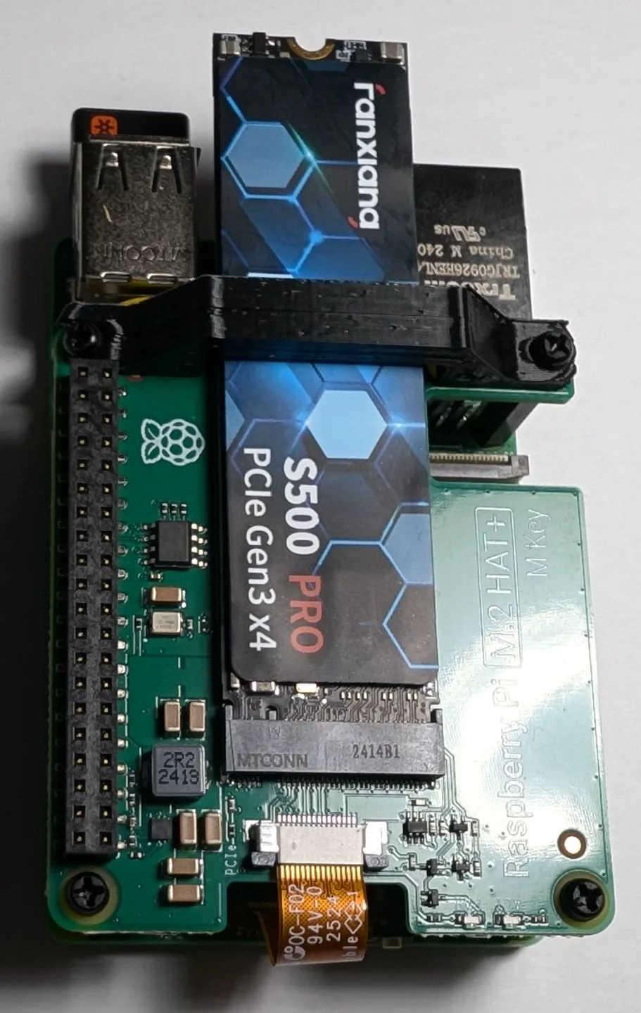 NVME Extension for Raspberry Pi 5 Official M2 Hat by MH - MakerWorld