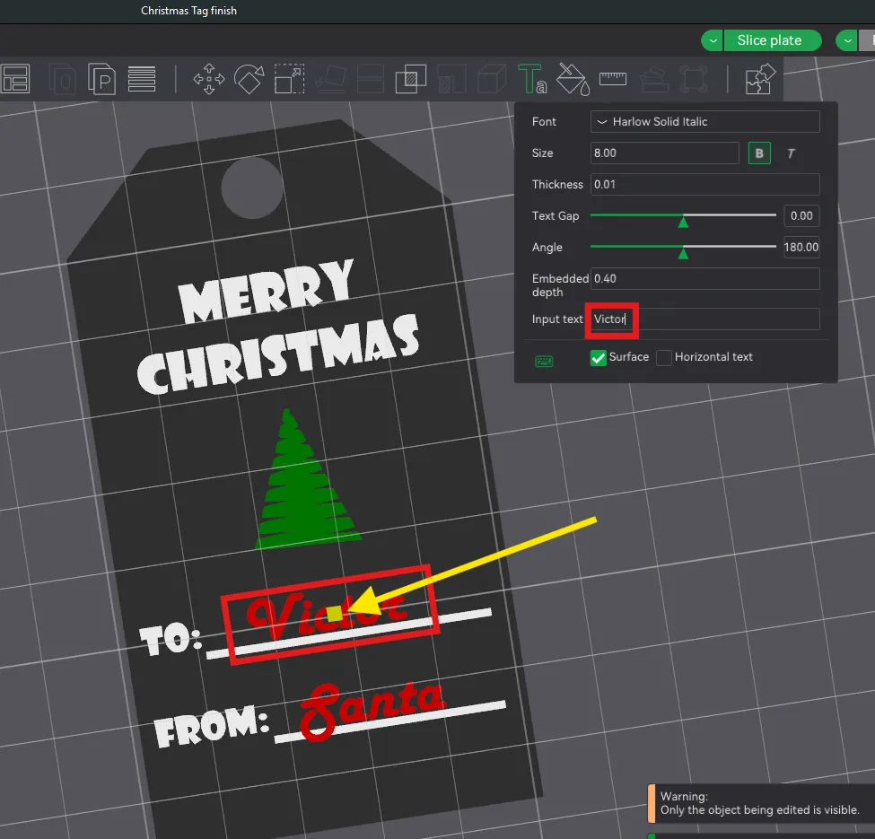 Christmas Tag by Printing stuff MakerWorld: Download Free 3D Models