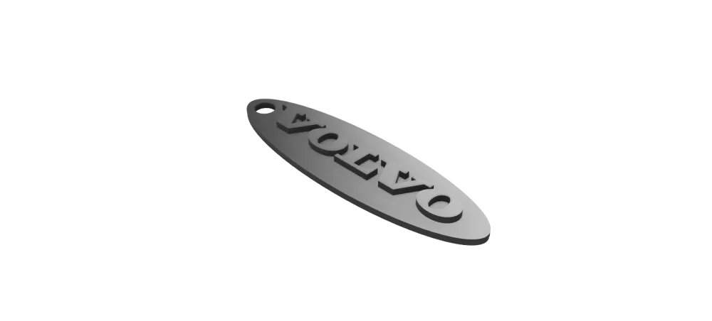 Volvo writing and logo keychain 3d model by Magic Printing - MakerWorld