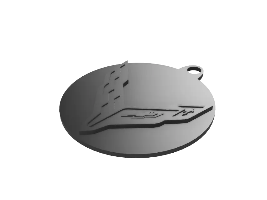 Corvette logo writing keychain 3d model by Magic PrintingMakerWorld ...