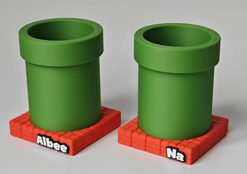 Mario Pipe Pen Holder by Ryan Zhang - MakerWorld