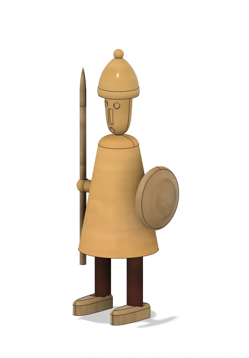 Wooden soldier puppets, dolls by Tiger - MakerWorld