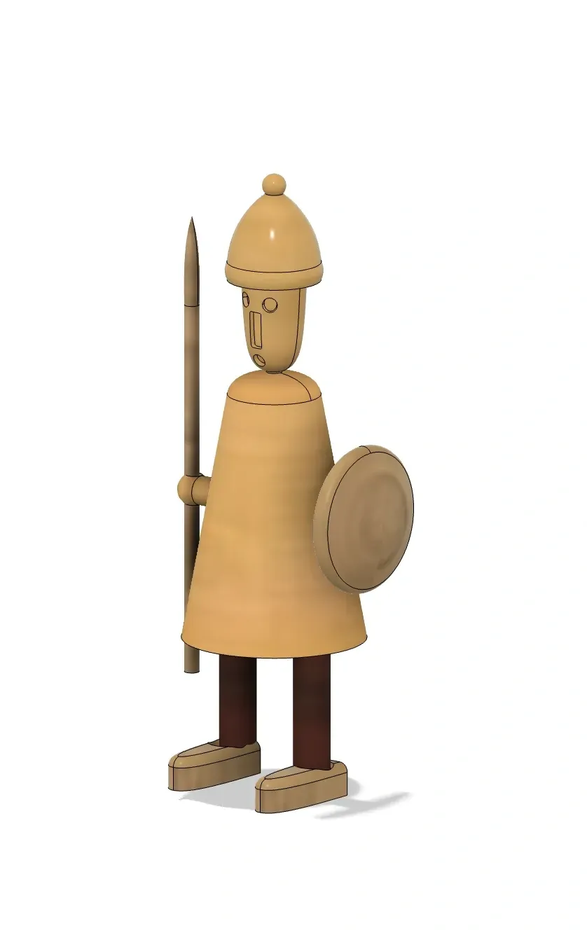 Wooden soldier puppets, dolls by Tiger - MakerWorld