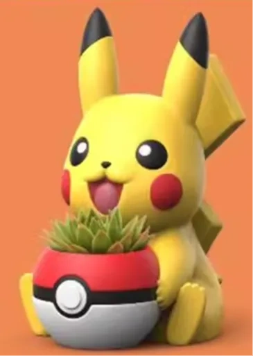 Pokemon planter Pikachu planter by Double_yy - MakerWorld