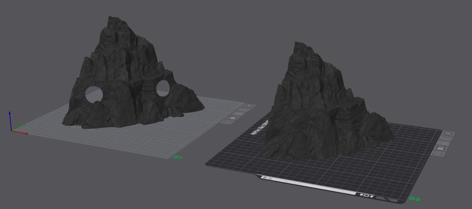 Corner Aquatic Grotto by haRICOvert MakerWorld: Download Free 3D Models