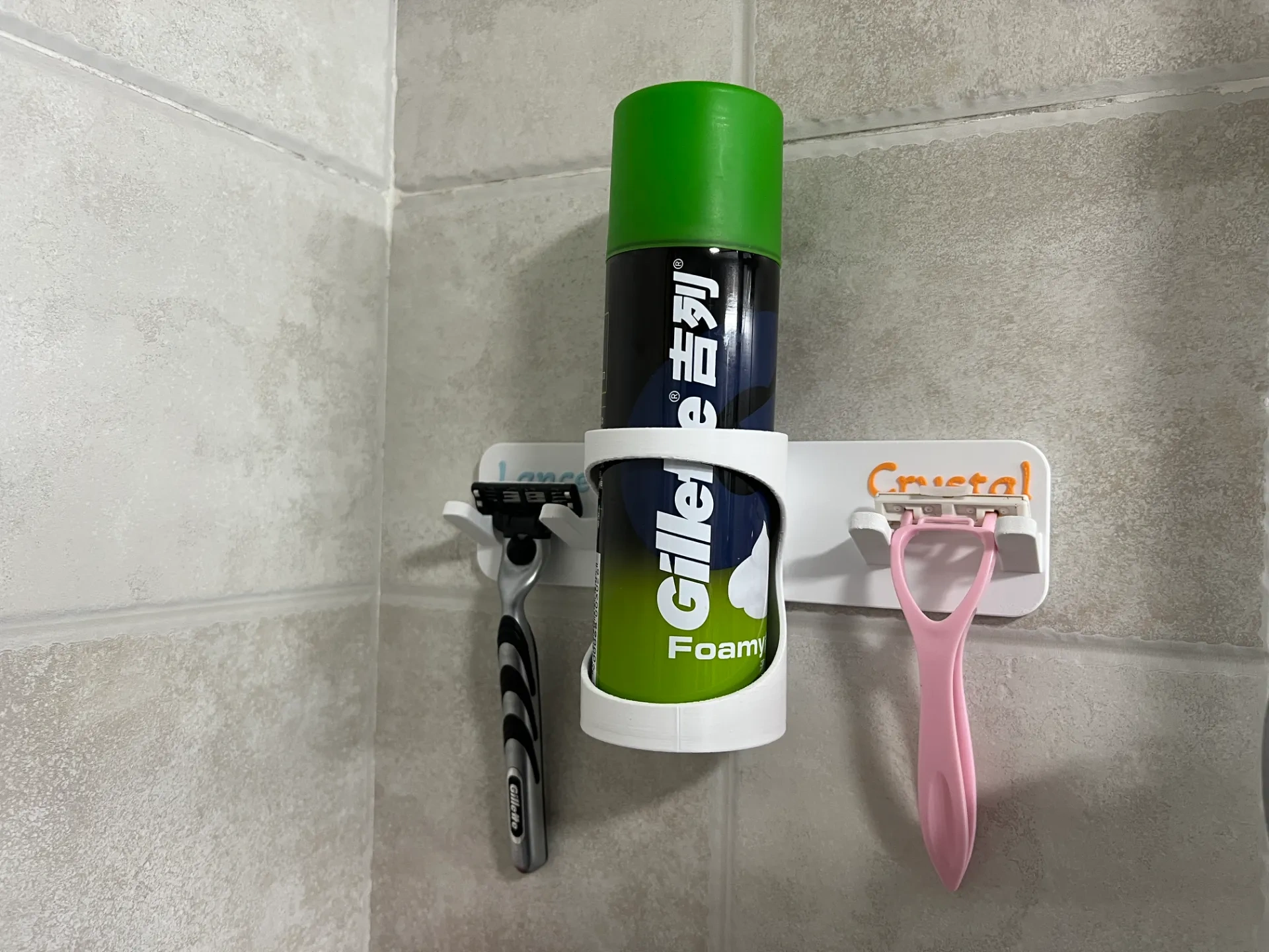 Double Razor Wall Mount, Compatible with Shaving Foam by user_90487638 ...