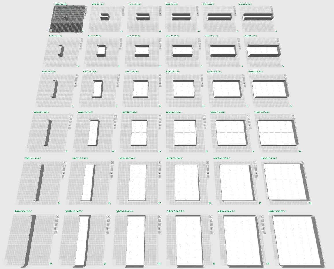 Gridfinity Split Bin - all sizes by Schmidsfeld MakerWorld: Download ...