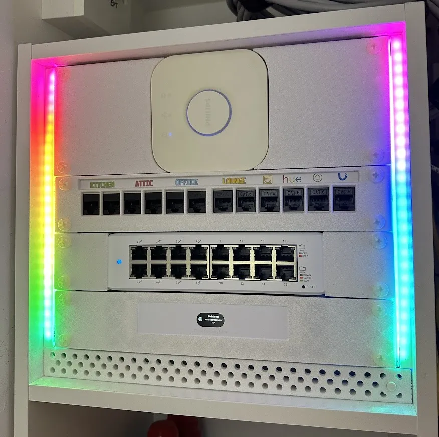 Hue Bridge Hub 10 Inch 2U Rack Mount by n3rding MakerWorld: Download ...