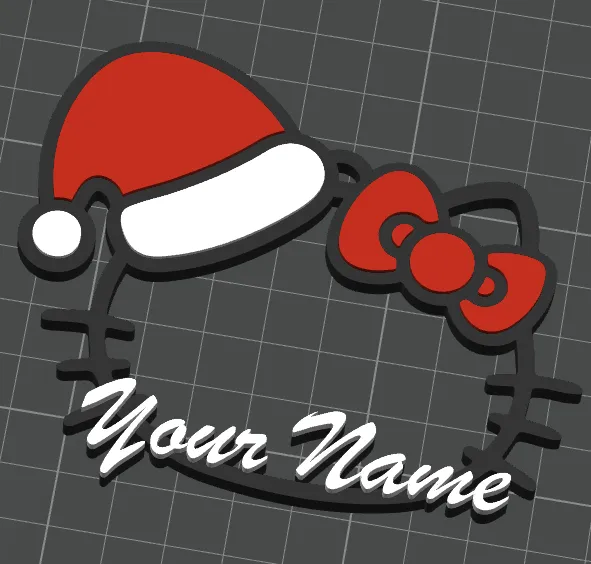 Hello Kitty Custom Name by geekcraftsbyls MakerWorld: Download Free 3D ...