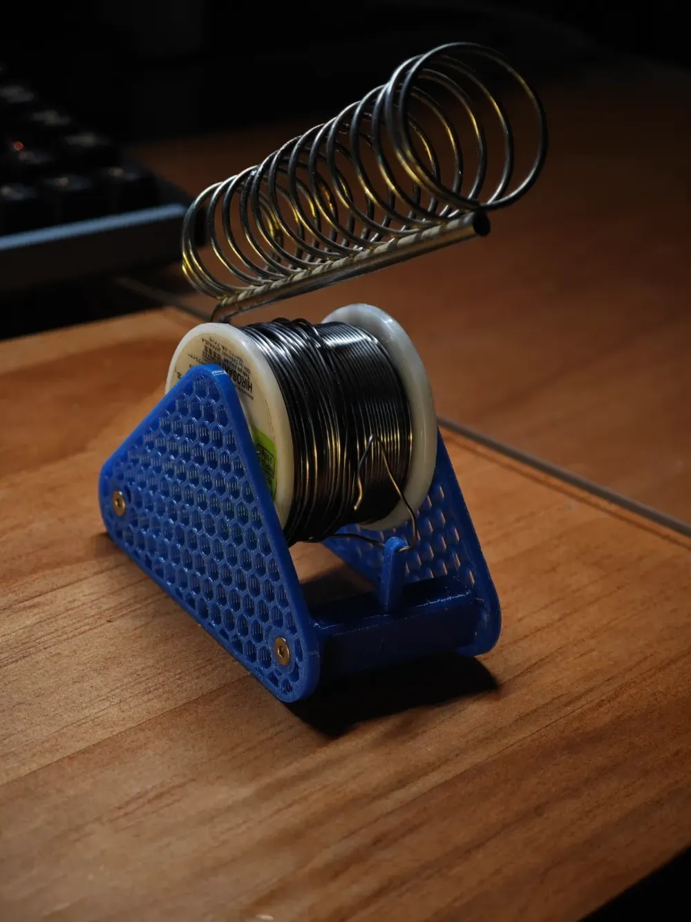 Soldering Wire Rack and Soldering Iron Stand Combo by zzz - MakerWorld