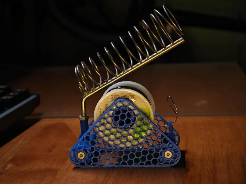 Soldering Wire Rack and Soldering Iron Stand Combo by zzz - MakerWorld