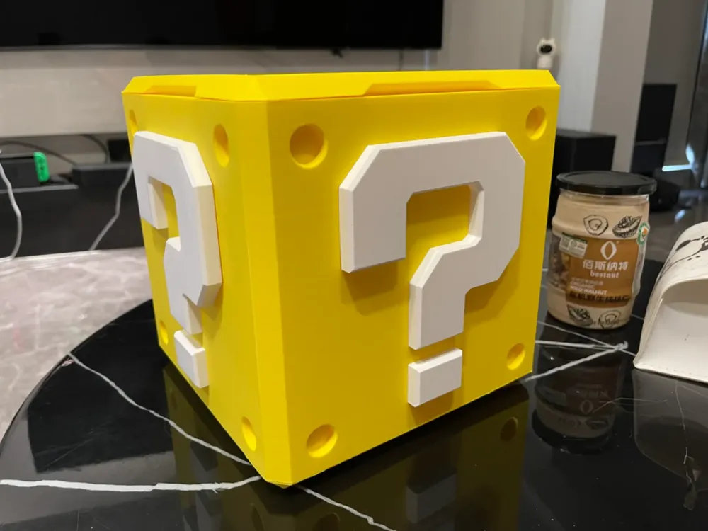 Mario Question Mark Block Storage Box by user_2878570299 - MakerWorld