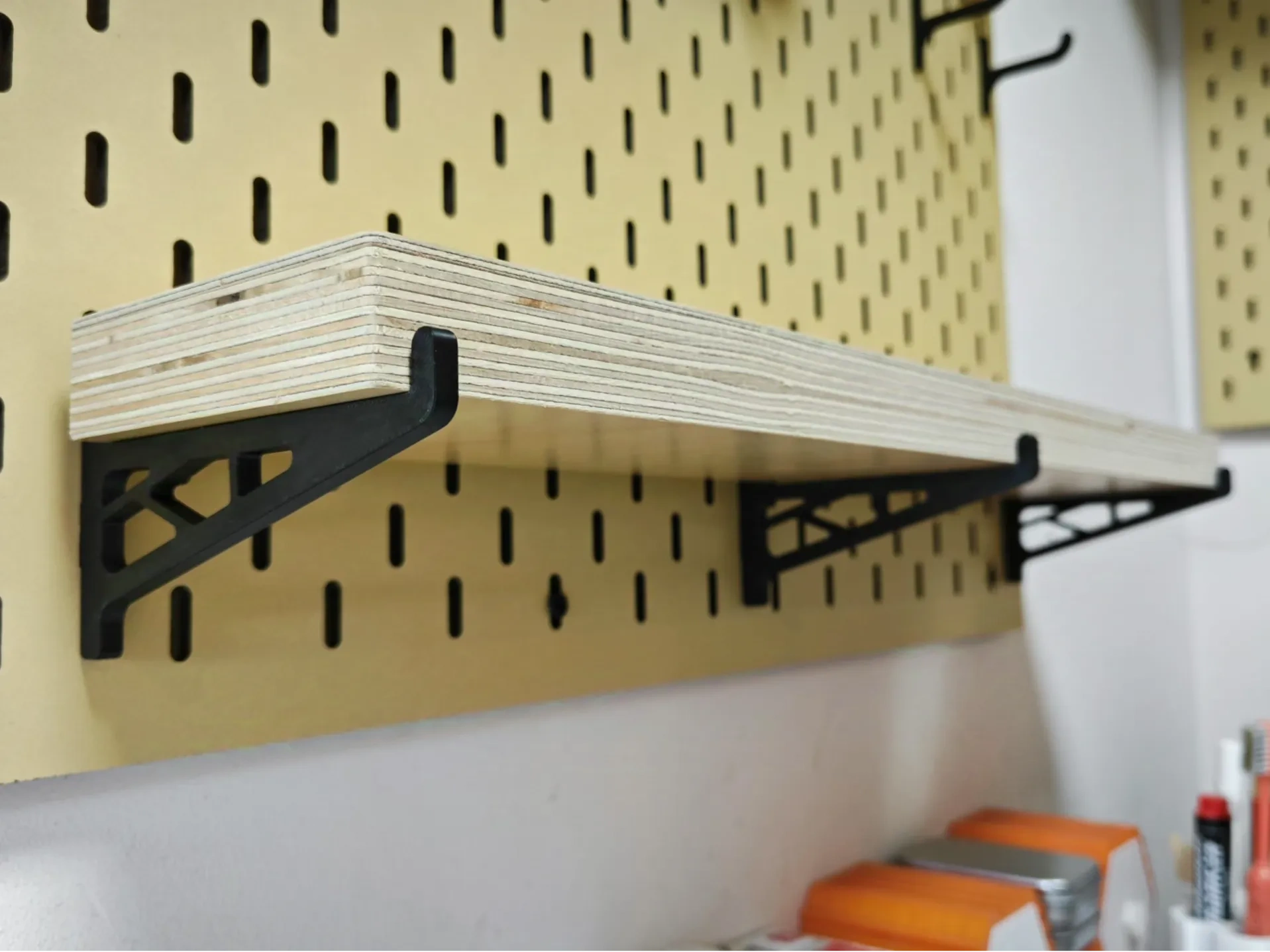 IKEA pegboard shelf triangle support by user_3240572648 - MakerWorld