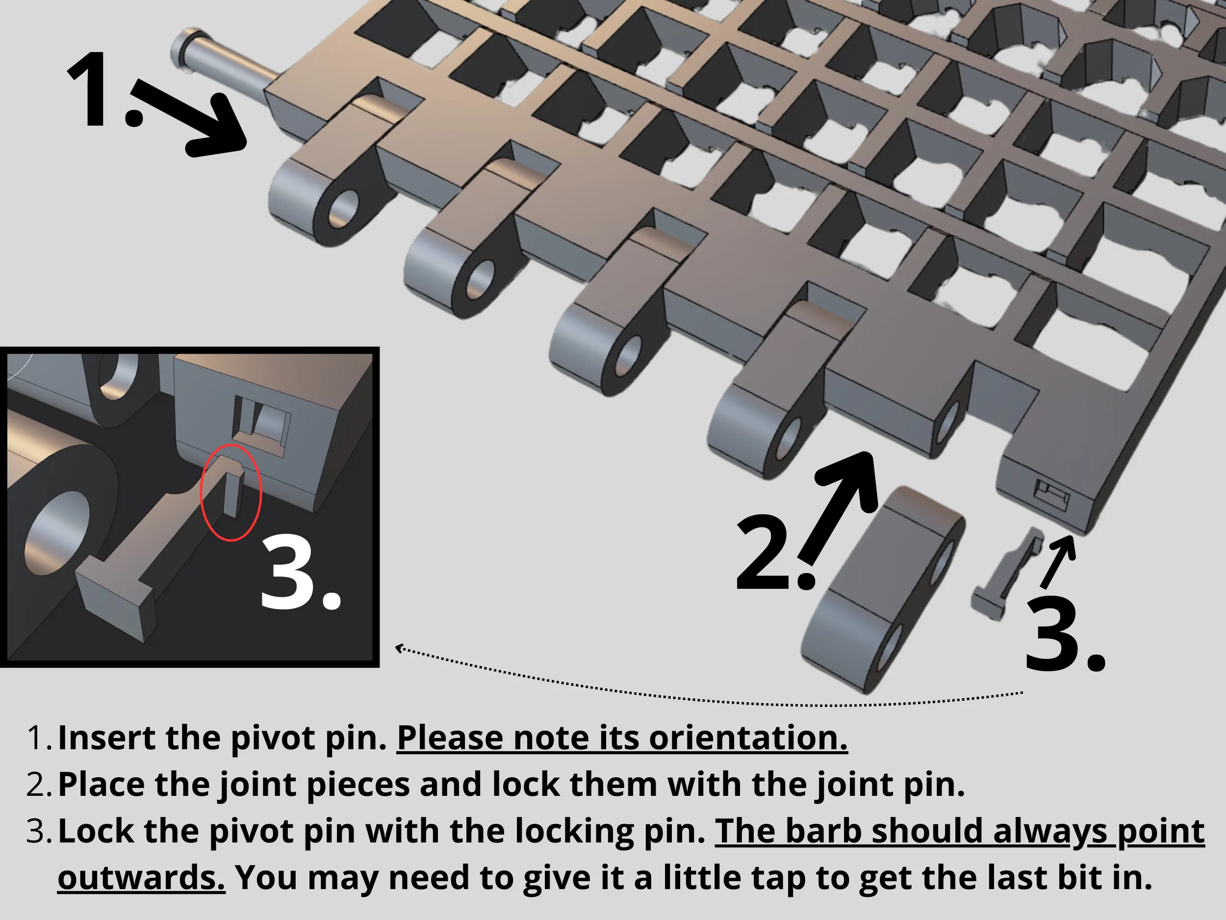 Folding traction board - 100% printed parts - Free 3D Print Model ...