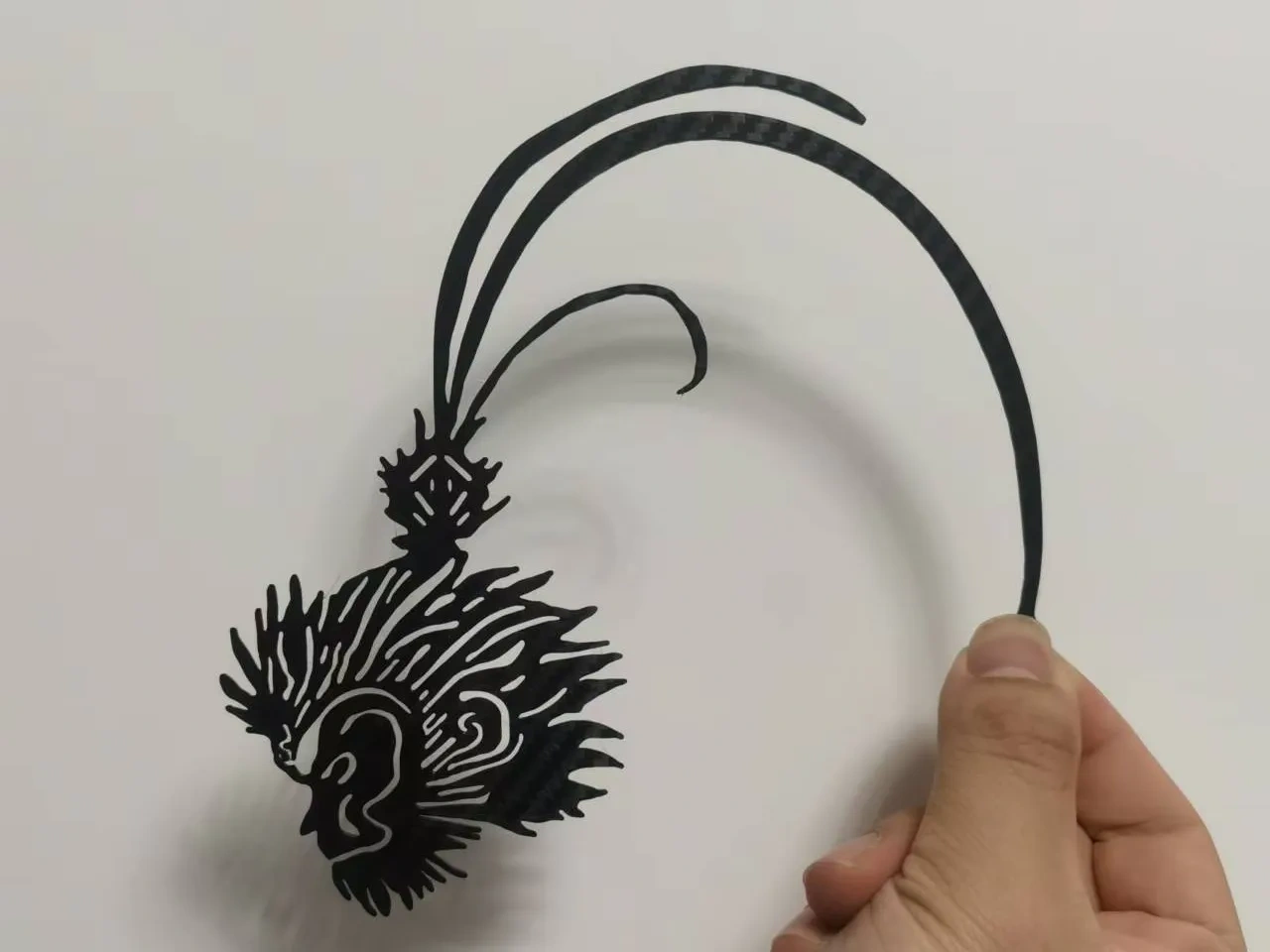 Shadow puppet style Black Myth Wukong monkey head by 爱玩的黄老师 - MakerWorld