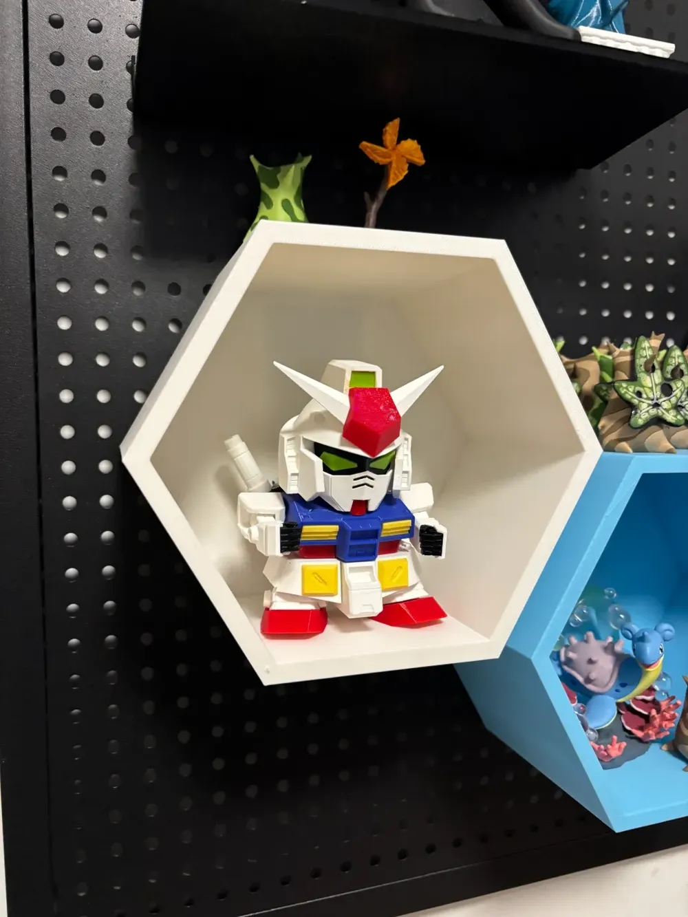 Pegboard Figurine Display Stand Pokémon Display Stand by yao - MakerWorld