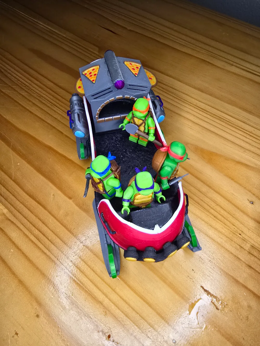 Teenage Mutant Ninja Turtles Christmas Pizza Sled by Gorillabutter ...