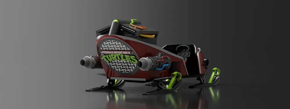 Teenage Mutant Ninja Turtles Christmas Pizza Sled by Gorillabutter ...