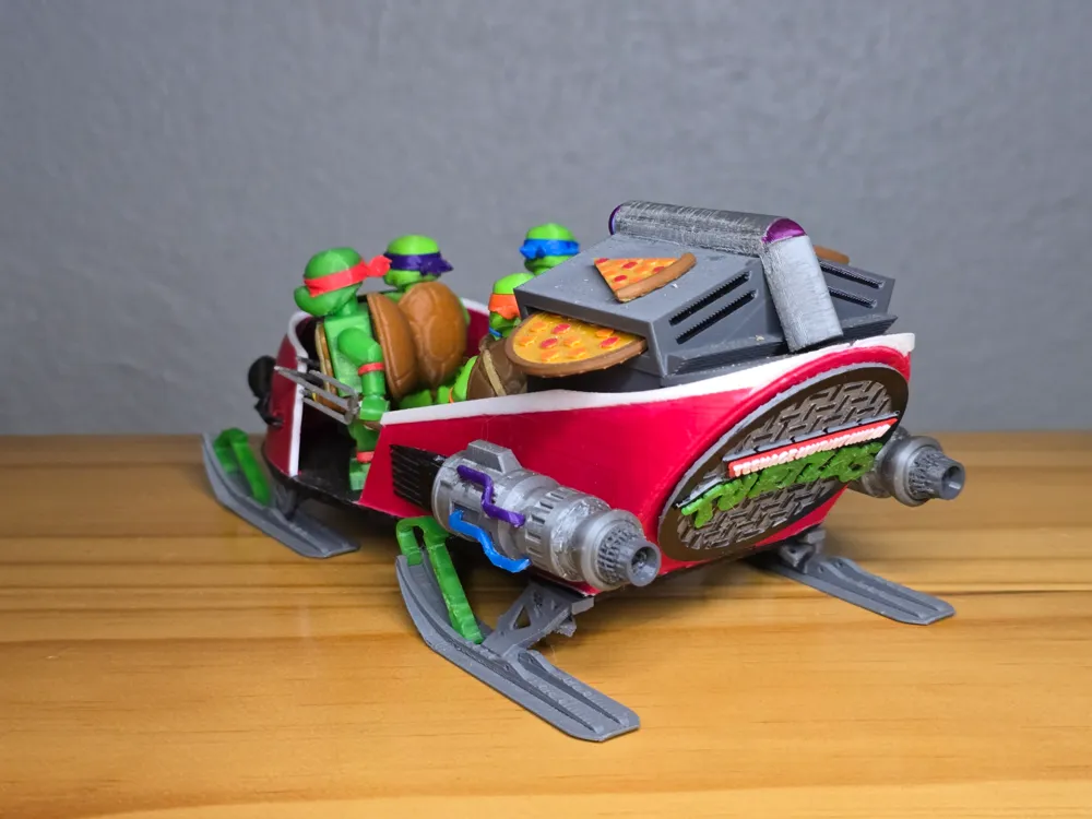 Teenage Mutant Ninja Turtles Christmas Pizza Sled by Gorillabutter ...