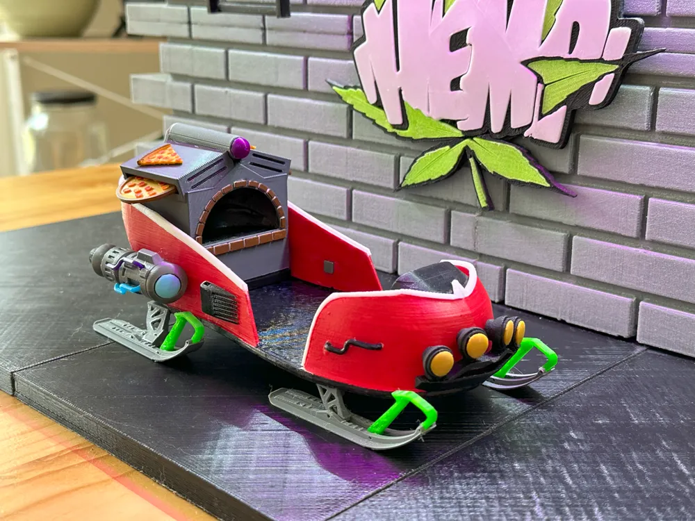 Teenage Mutant Ninja Turtles Christmas Pizza Sled by Gorillabutter ...