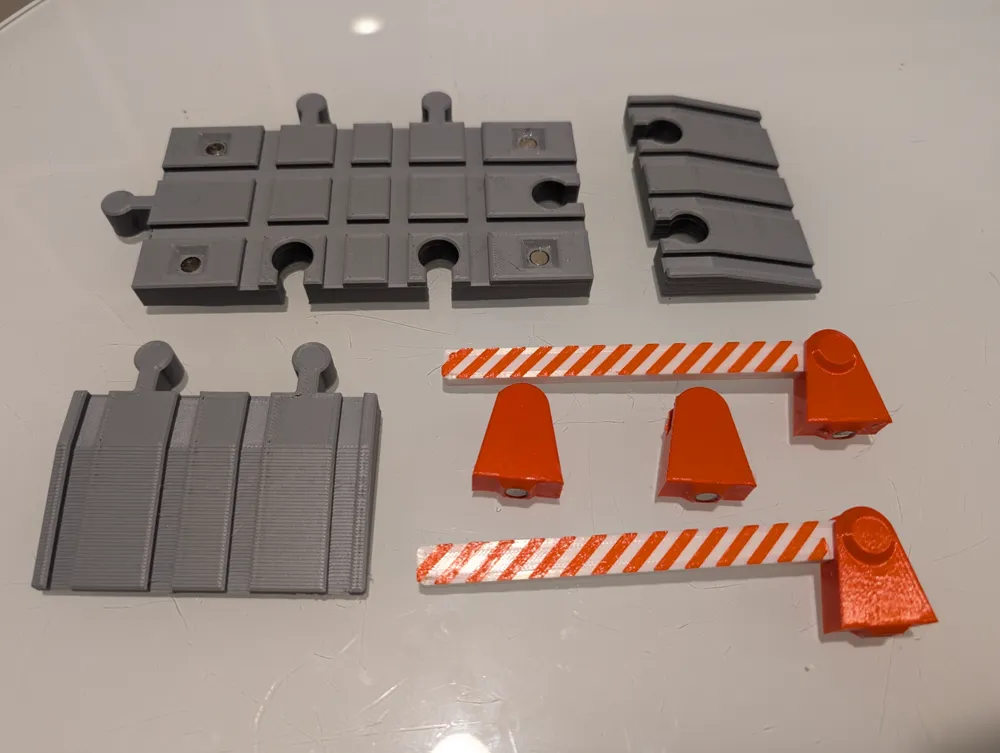 Railroad Crossing - Brio Compatible - Free 3D Print Model - MakerWorld