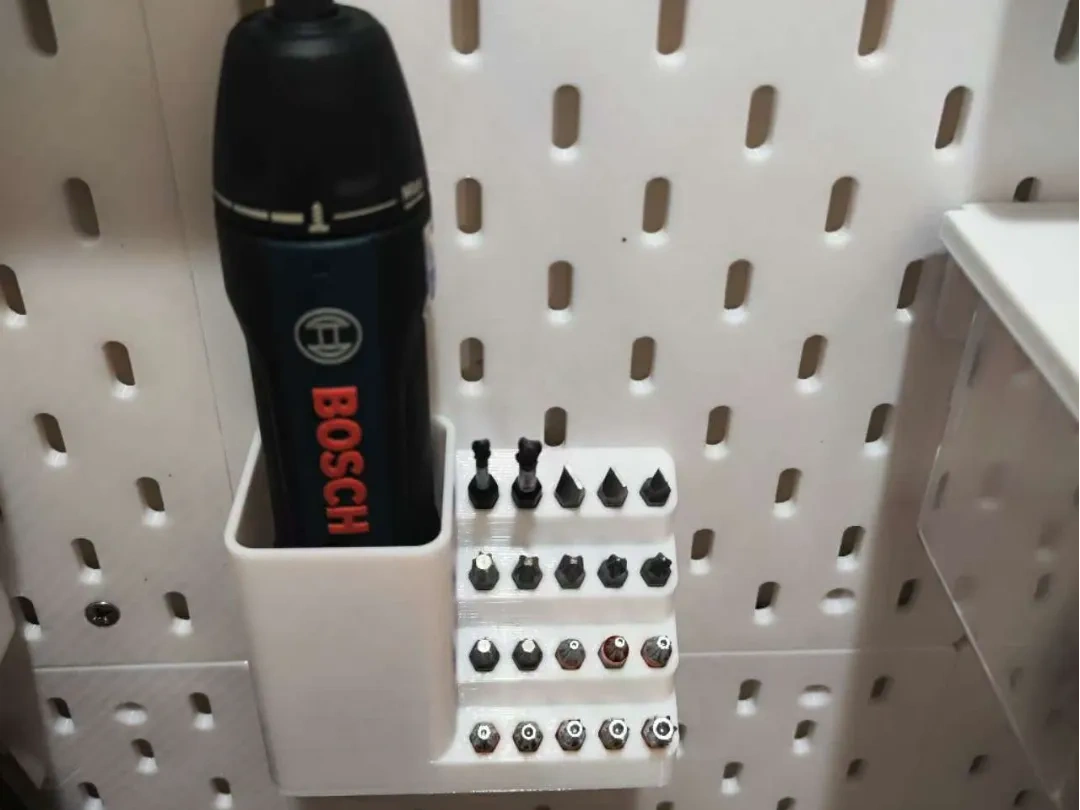 Electric Screwdriver Holder + Bit Storage by Allen775939 - MakerWorld