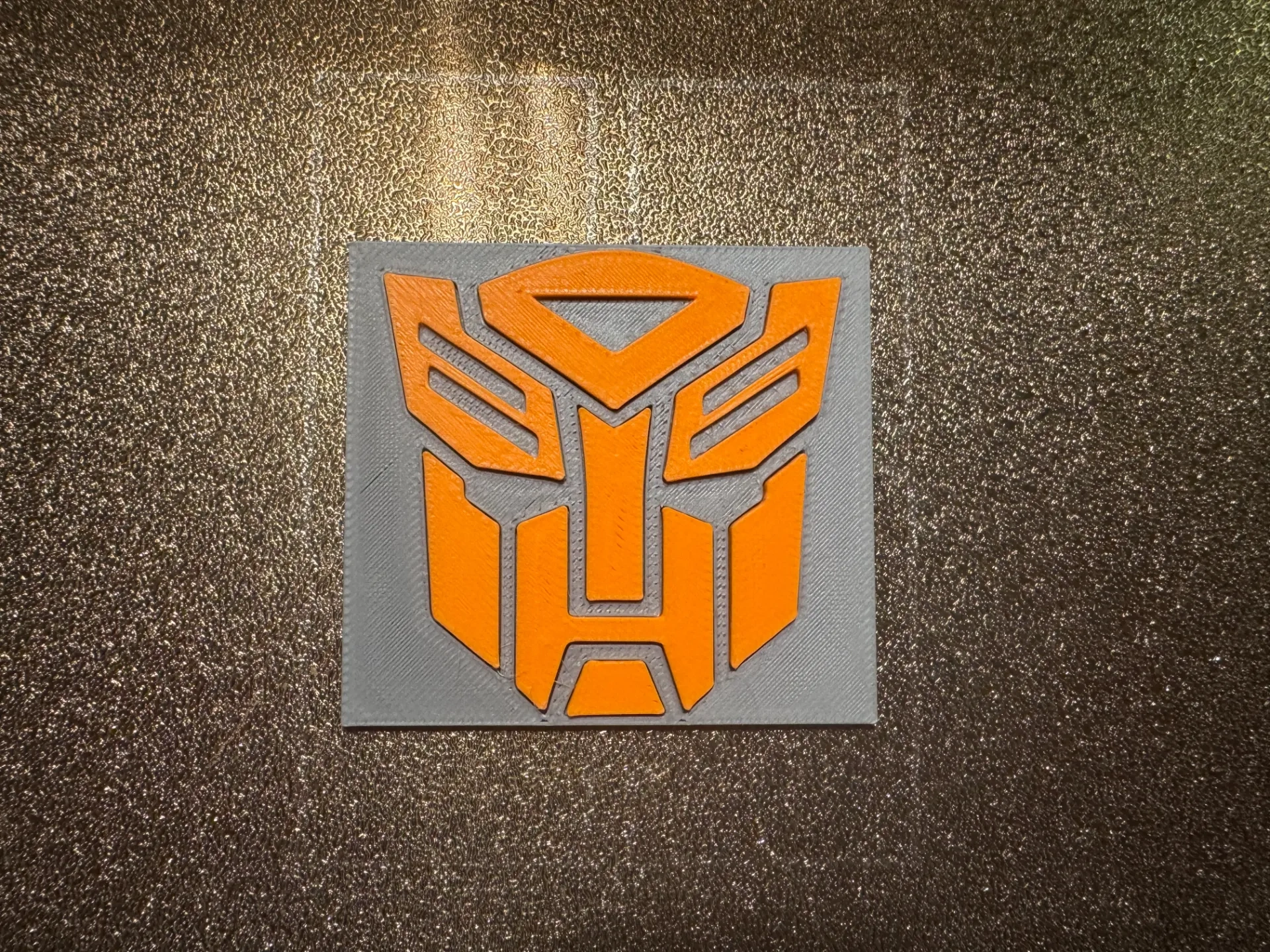 Assembled Autobot logo monochrome print by JinnGame MakerWorld ...
